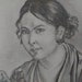 Original Pencil Drawing Portrait Lacemaker Drawing Portrait Pencil ...