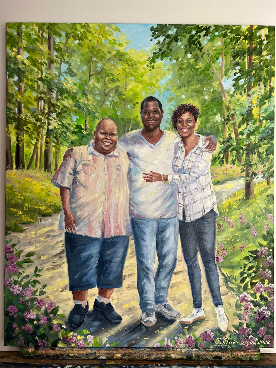 Custom Oil Painting From Photo Commission Painting on Canvas Generation ...