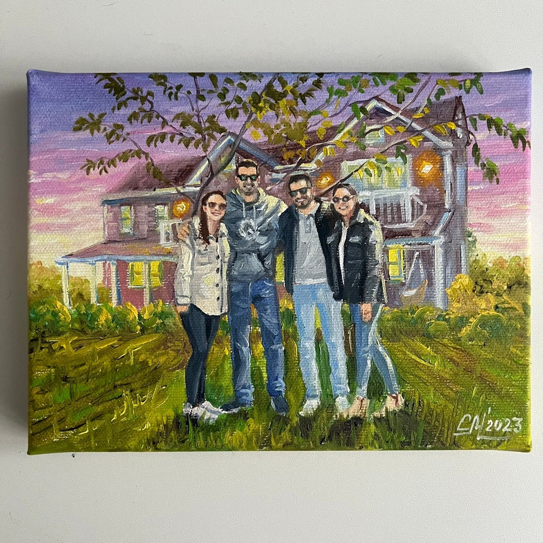 Custom Oil Painting on Canvas Commission Painting Custom House Portrait ...