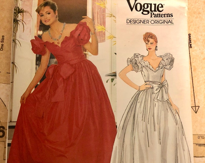 Vogue 1152 Wedding Dress Pattern Ballgown Formal Evening Sewing Pattern ...