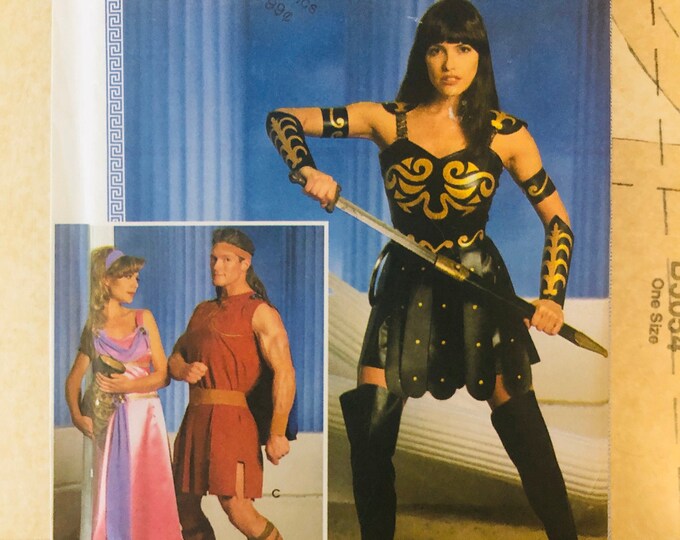 Simplicity 7851 Warrior Costume Sewing Pattern Size 6 8 10 12 14 16 ...