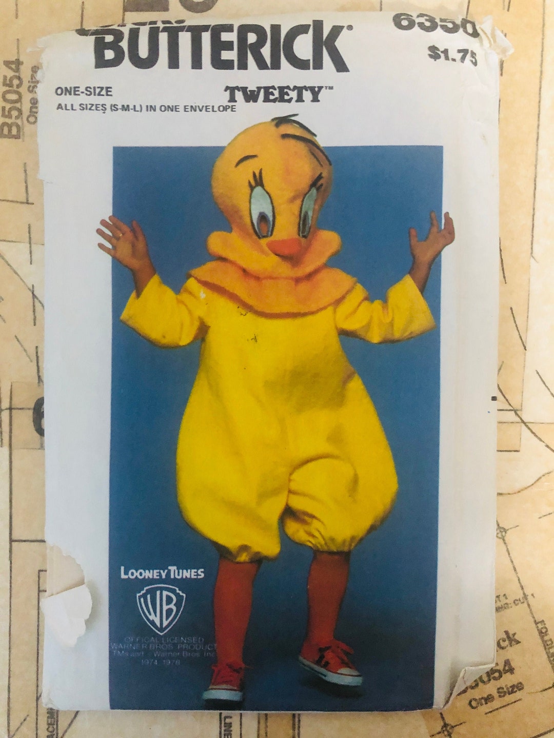 Butterick 6350 Childrens Costume Sewing Pattern Size Small Medium Large ...