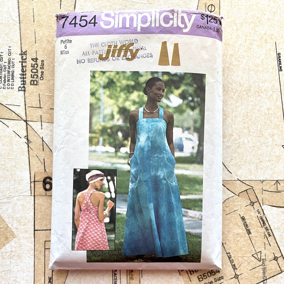 Simplicity 7454 Summer Dress Pattern Criss Cross Strap Summer Dress ...