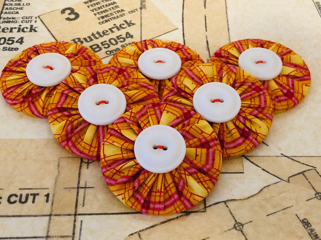 Pattern Weights for Sewing and Cutting Patterns Orange Plaid Heavy ...