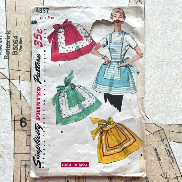 1950s Apron Pattern - Etsy