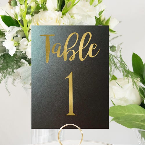 Red Sparkle and Black Wedding Table Numbers Tabellennummer - Etsy