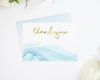 Watercolor thank you | Etsy