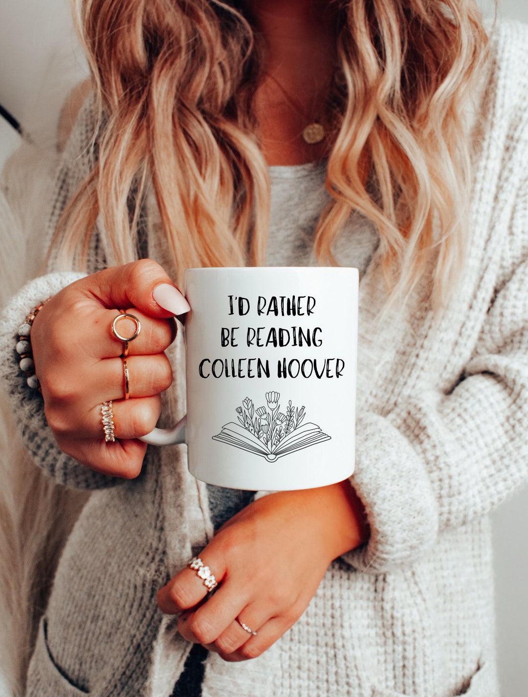 Colleen Hoover Merch, taza de Colleen Hoover, taza de amante de libros ...