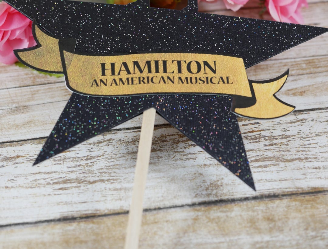 Hamilton Cake Topper, Glitter Cake Topper, Hamilton Musical , Alexander ...