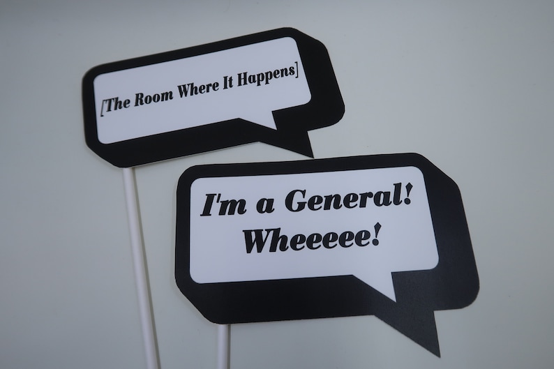 Photo Booth Props Hamilton Photo Prop Hamilton Musical - Etsy