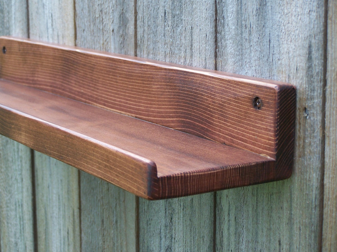 Wide 12", 14", 16", or 18 Inch Floating Ledge Shelf, Picture Ledge ...