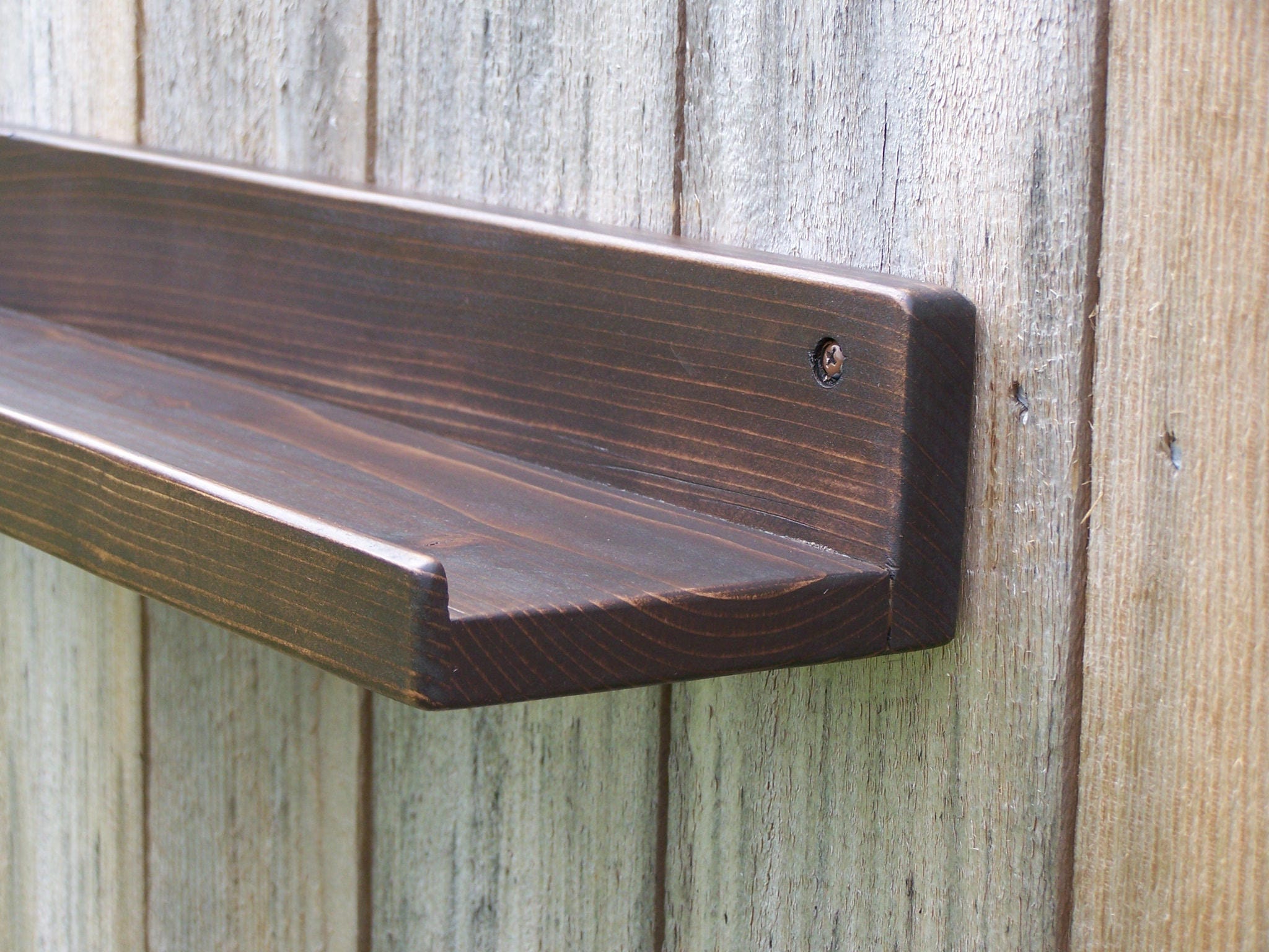 Wide 20", 22", 24" or 26 Inch Floating Ledge Shelf, Picture Ledge Shelf ...