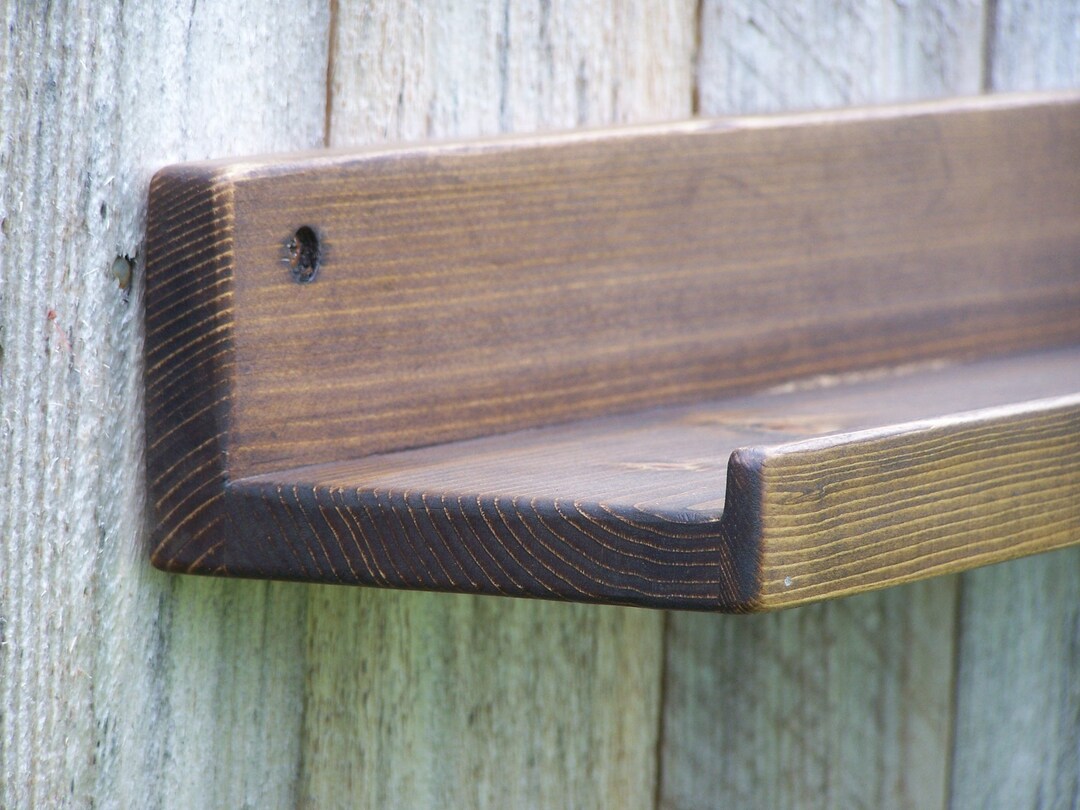 Wide 12", 14", 16" or 18 Inch Floating Ledge Shelf, Picture Ledge Shelf ...