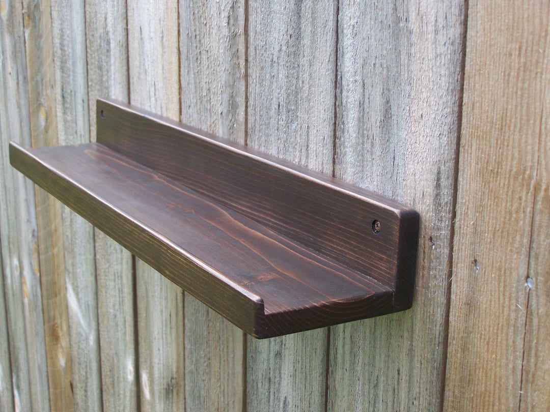 Wide 12", 14", 16 " or 18 Inch, Floating Ledge Shelf, Picture Ledge ...