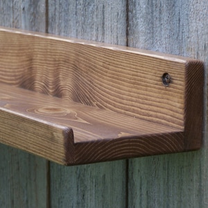 Wide 12", 14", 16", or 18 Inch Floating Ledge Shelf, Picture Ledge ...