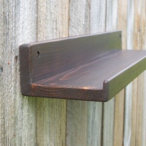 Wide 12", 14", 16 " or 18 Inch, Floating Ledge Shelf, Picture Ledge ...