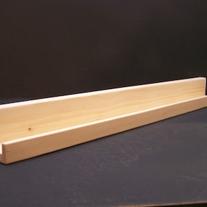 Ultra Narrow Unfinished, 12, 14, 16, 18 Inch, Floating Ledge Shelf ...