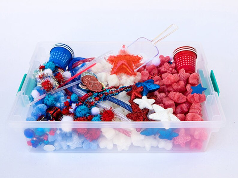Patriotic Sensory Box, Independence Day Sensory Kit, Fourth of July ...
