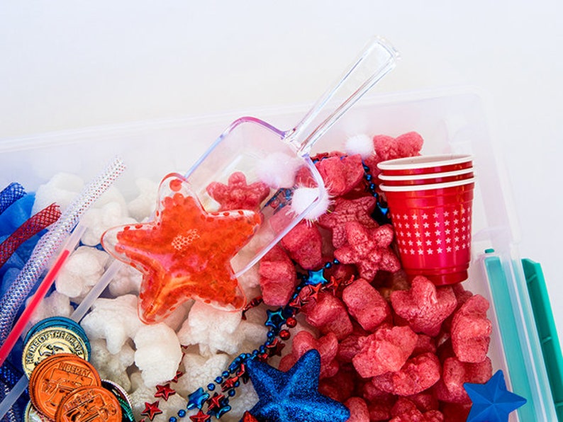 Patriotic Sensory Box, Independence Day Sensory Kit, Fourth of July ...