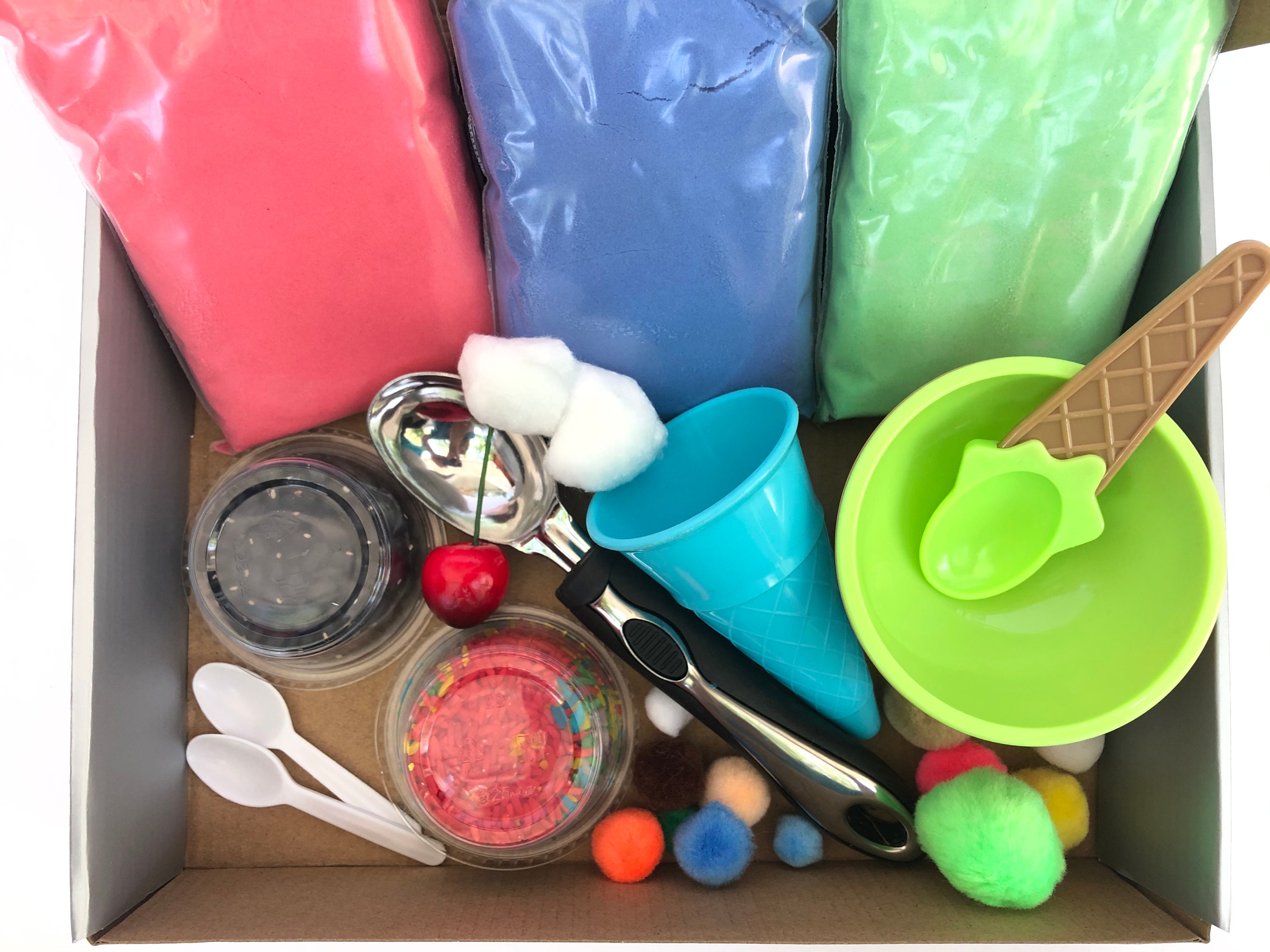 Ice Cream Sensory Kit, Summer Treats Sensory Bin, Summer Fun Sensory ...