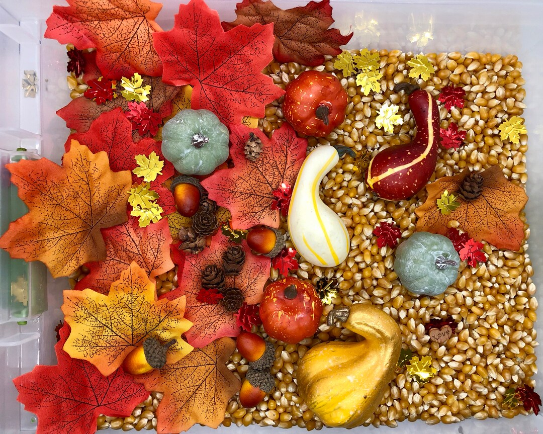 Autumn Sensory Kit, Sensory Box, Sensory Bin, Gift for Preschooler ...