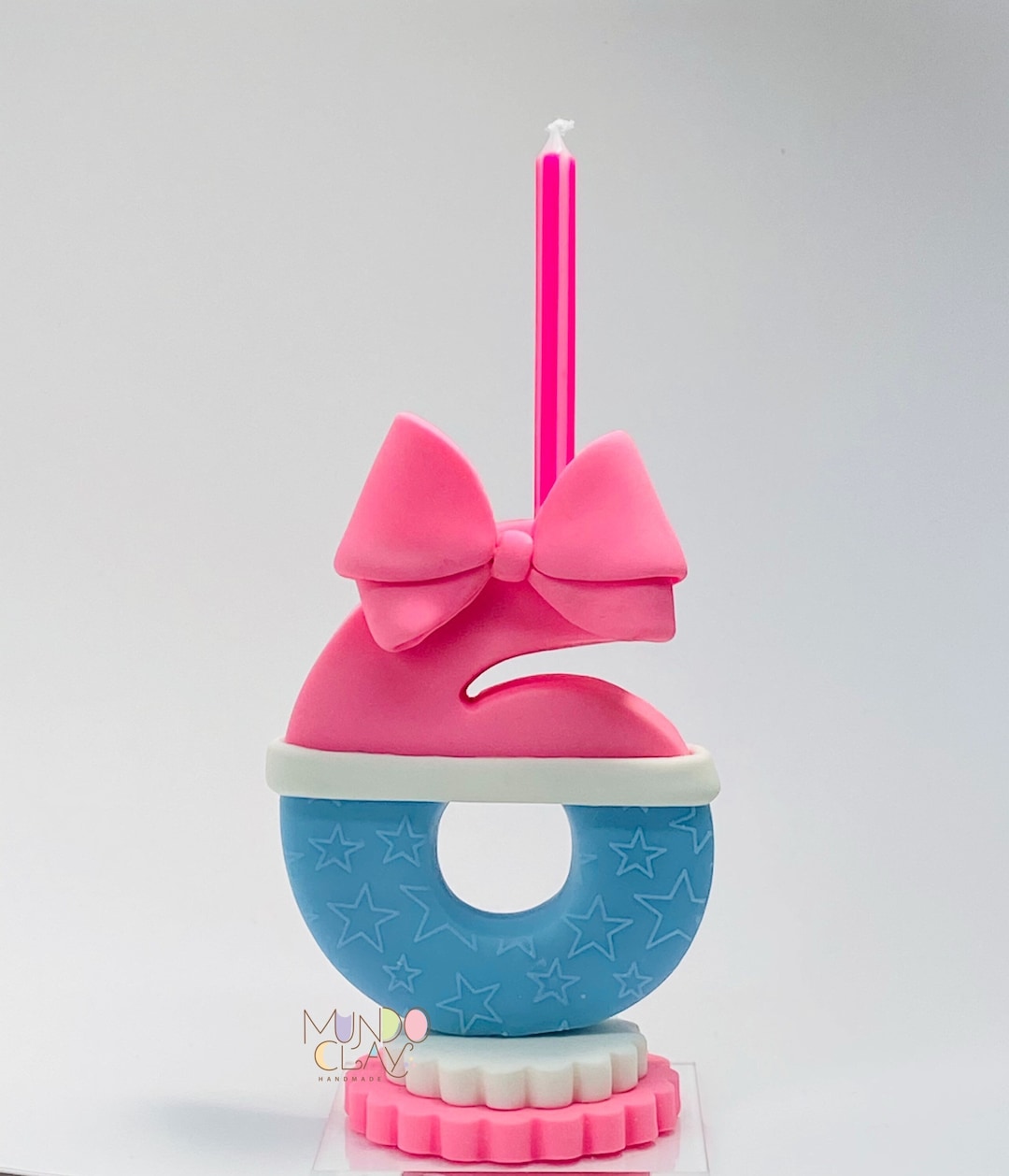 Bow Birthday Candle, Bow Candle Holder, Bow Cake Topper, Bow Keepsake ...