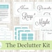 Declutter Kit - Organizing Printables - Declutter System - Spring ...