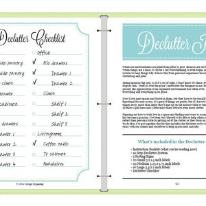 Declutter Kit - Organizing Printables - Declutter System - Spring ...