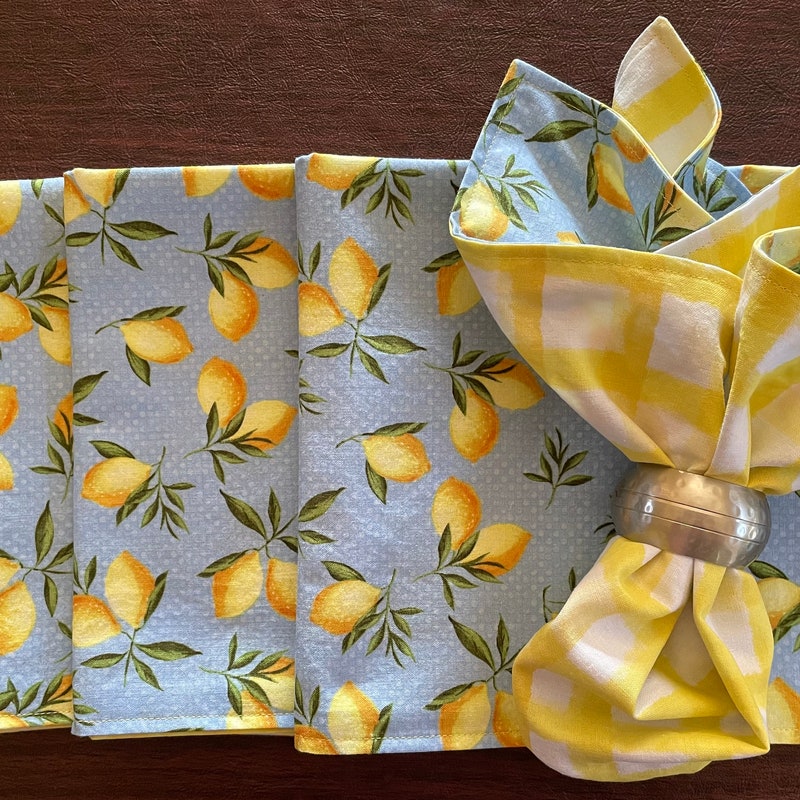 Lemon Napkins - Etsy