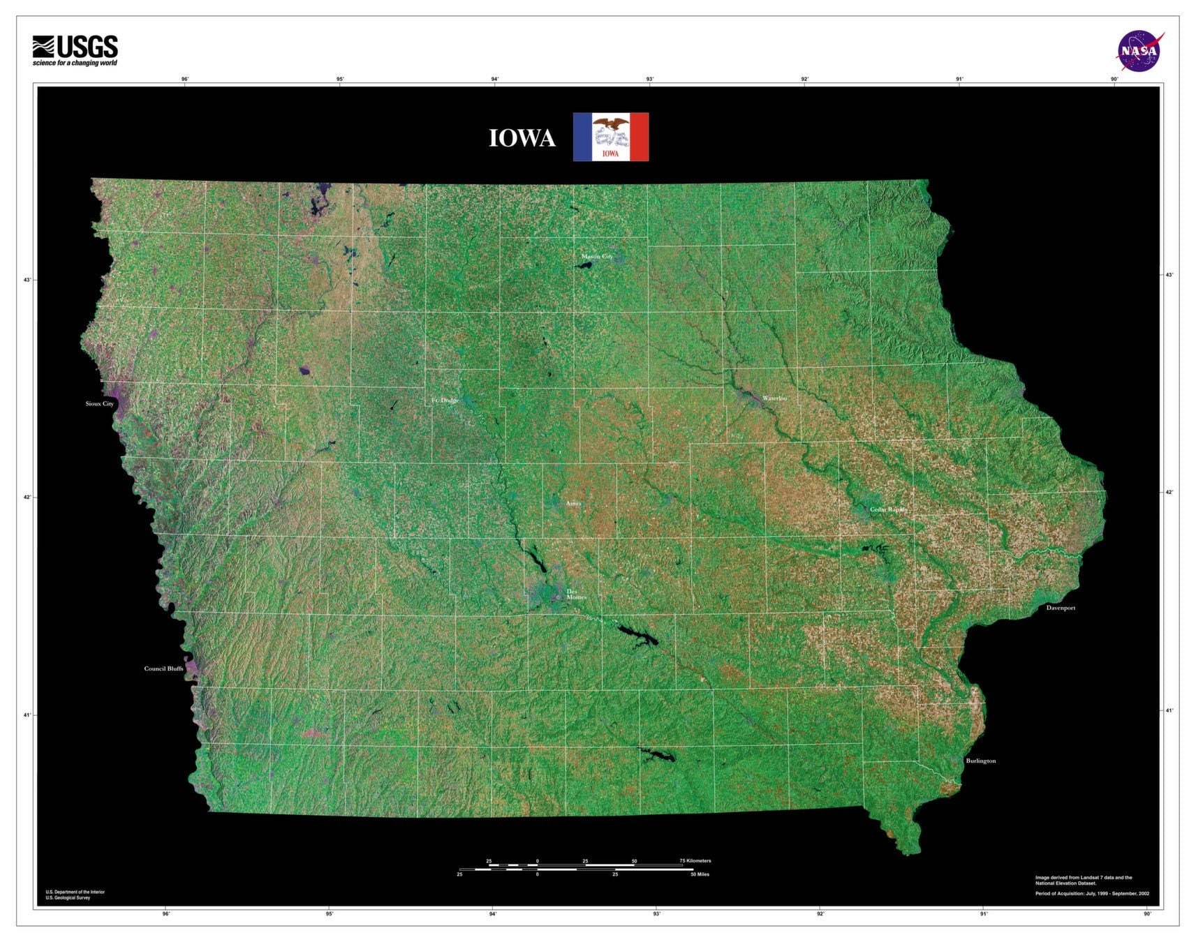 Tri State Map Of Iowa