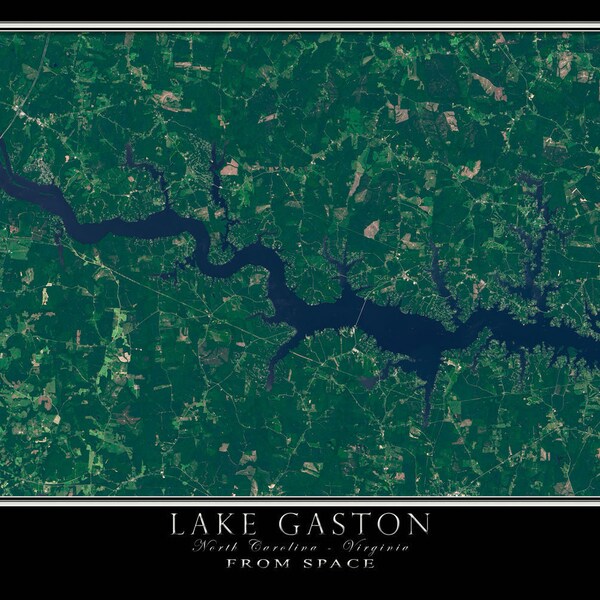 Lake Gaston Map - Etsy