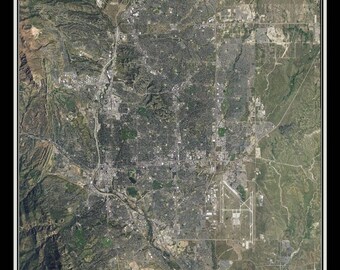 Colorado Springs Map Poster - Etsy