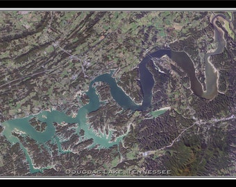 Douglas Lake Map | Etsy