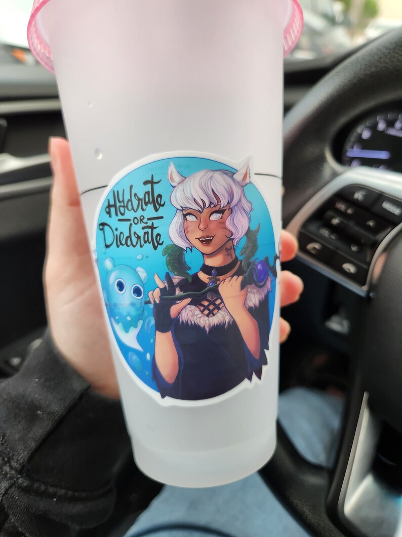 FFXIV Y'shtola Hydrate or Diedrate Nixie Vinyl Sticker - Etsy
