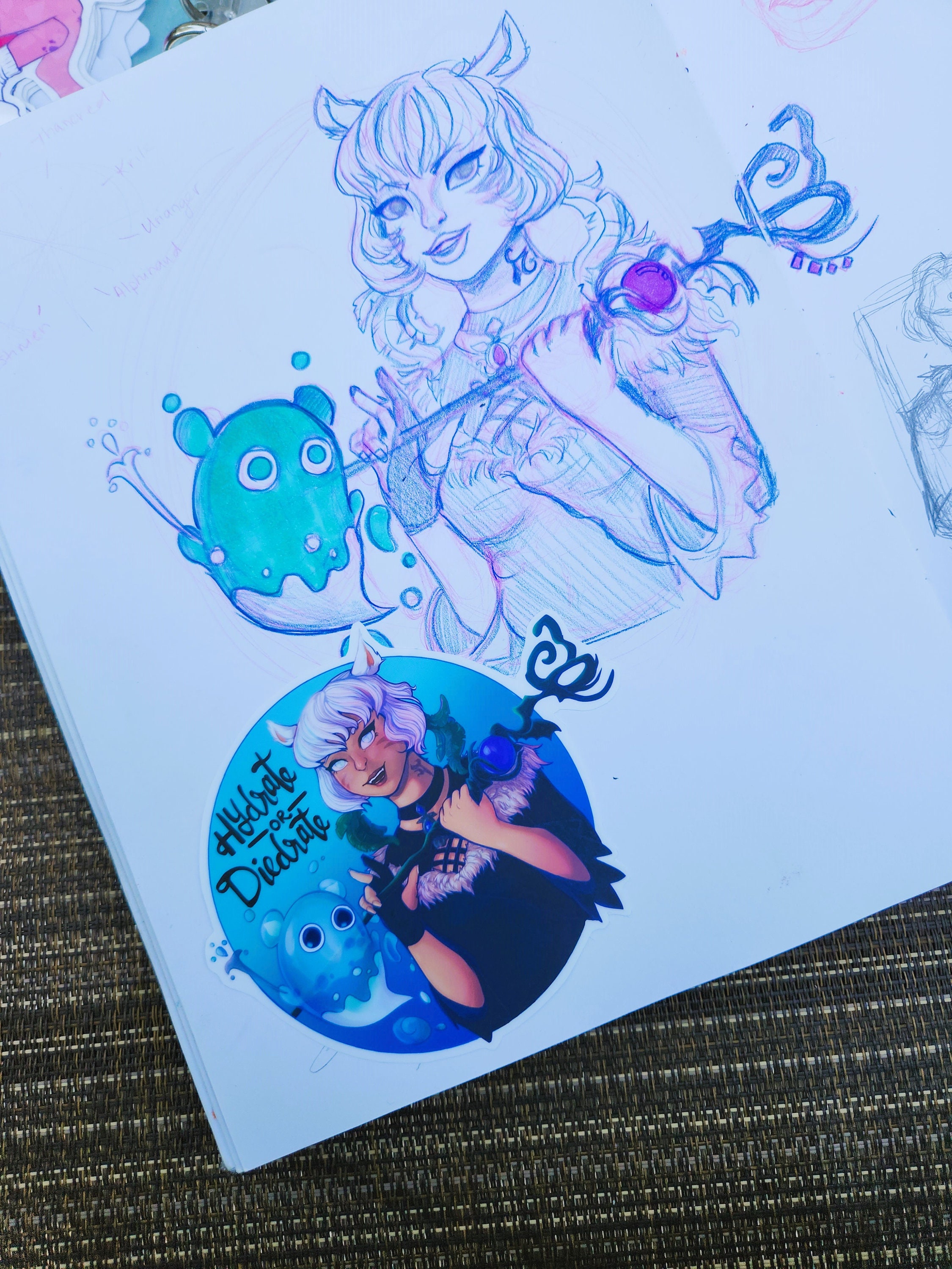 FFXIV Y'shtola Hydrate or Diedrate Nixie Vinyl Sticker - Etsy