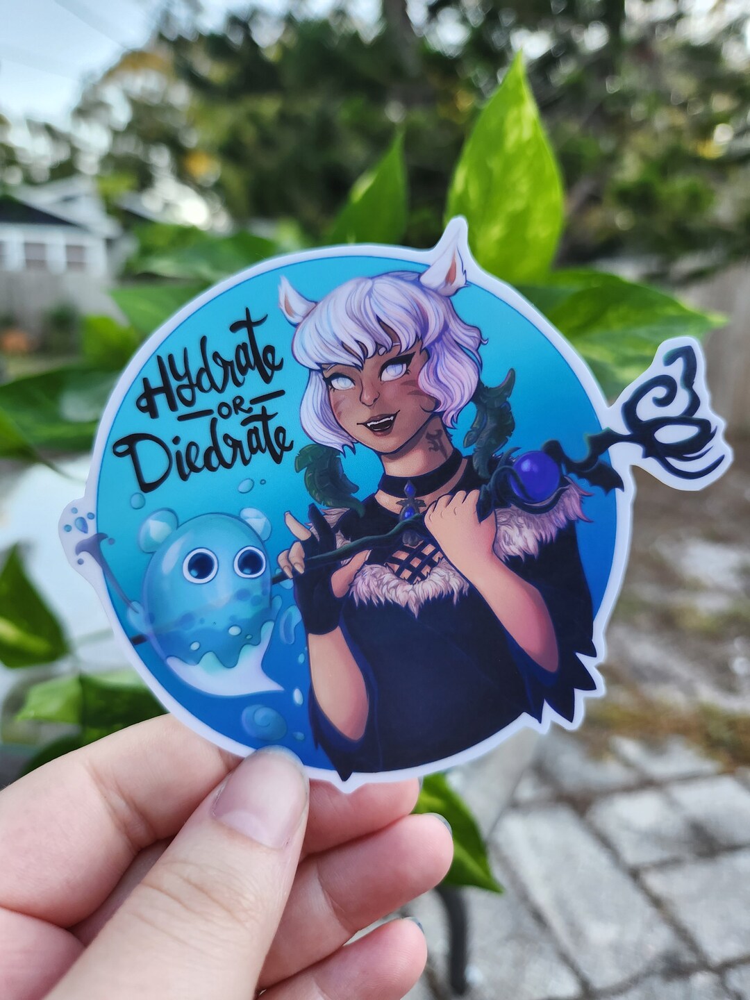 FFXIV Y'shtola Hydrate or Diedrate Nixie Vinyl Sticker - Etsy