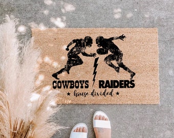 House Divided Doormat Nfl - Etsy