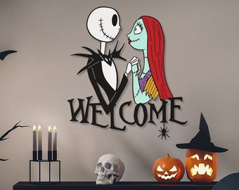 Jack Skellington Welcome Sign - Etsy
