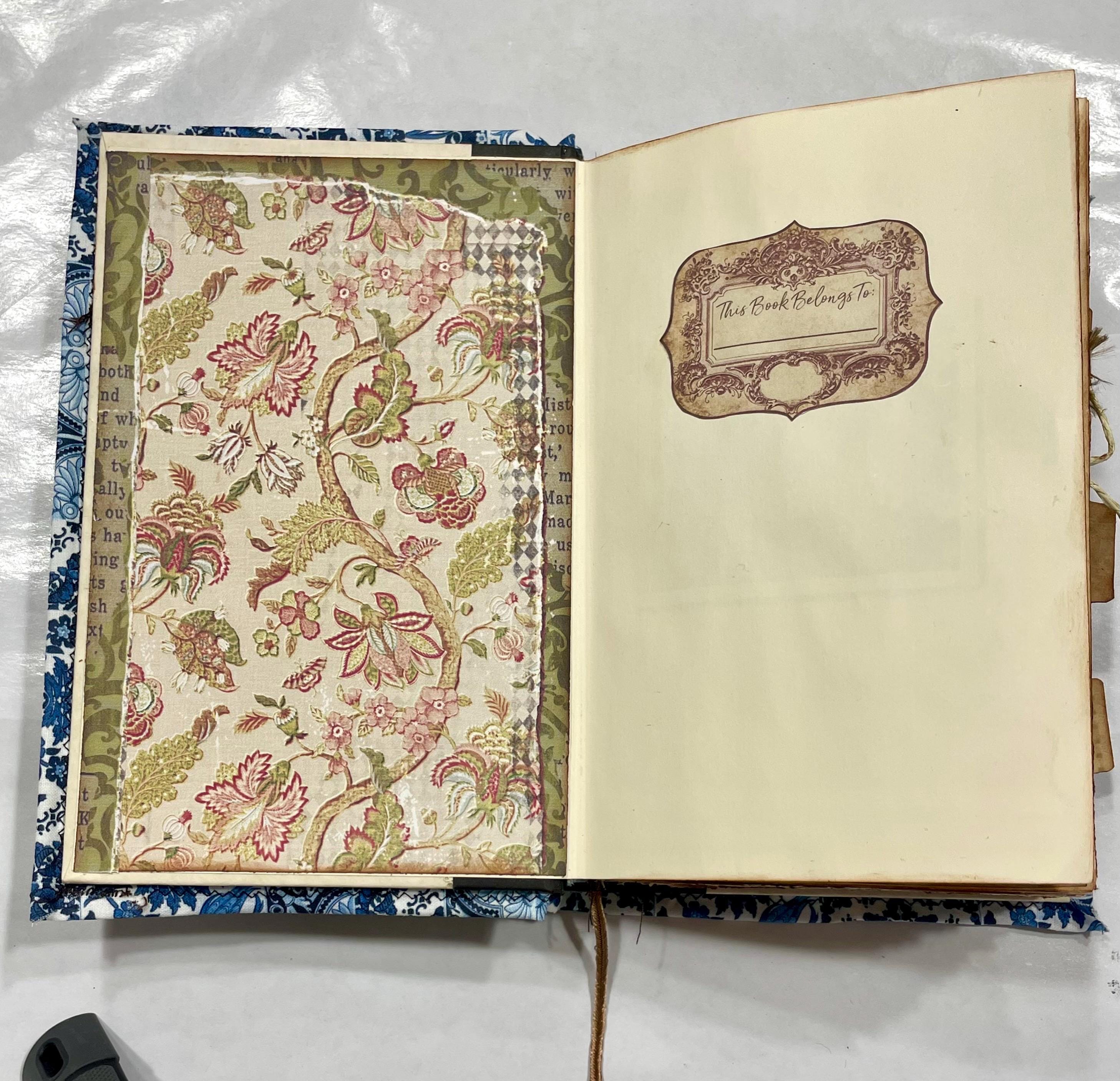 Handmade Collaged-themed Altered Book Junk Journal W/removable Topper ...