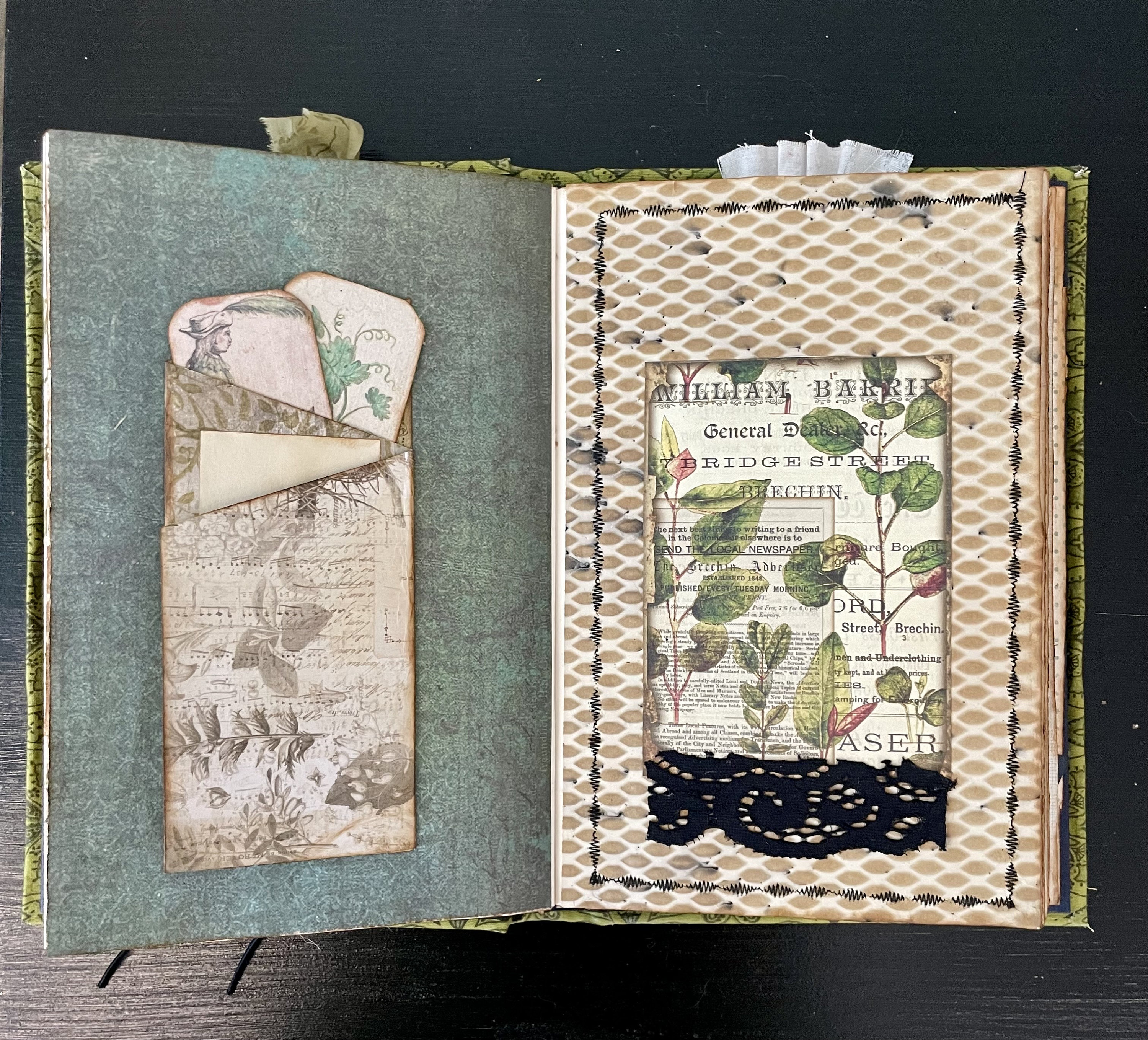 Botanical Junk Journal, Botanical Junk Journal With Removable Topper ...