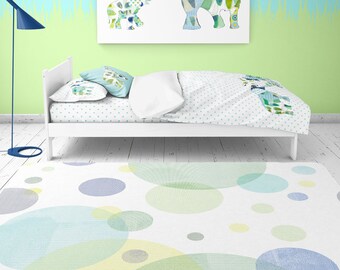 Boys Room Blue Rug - Etsy