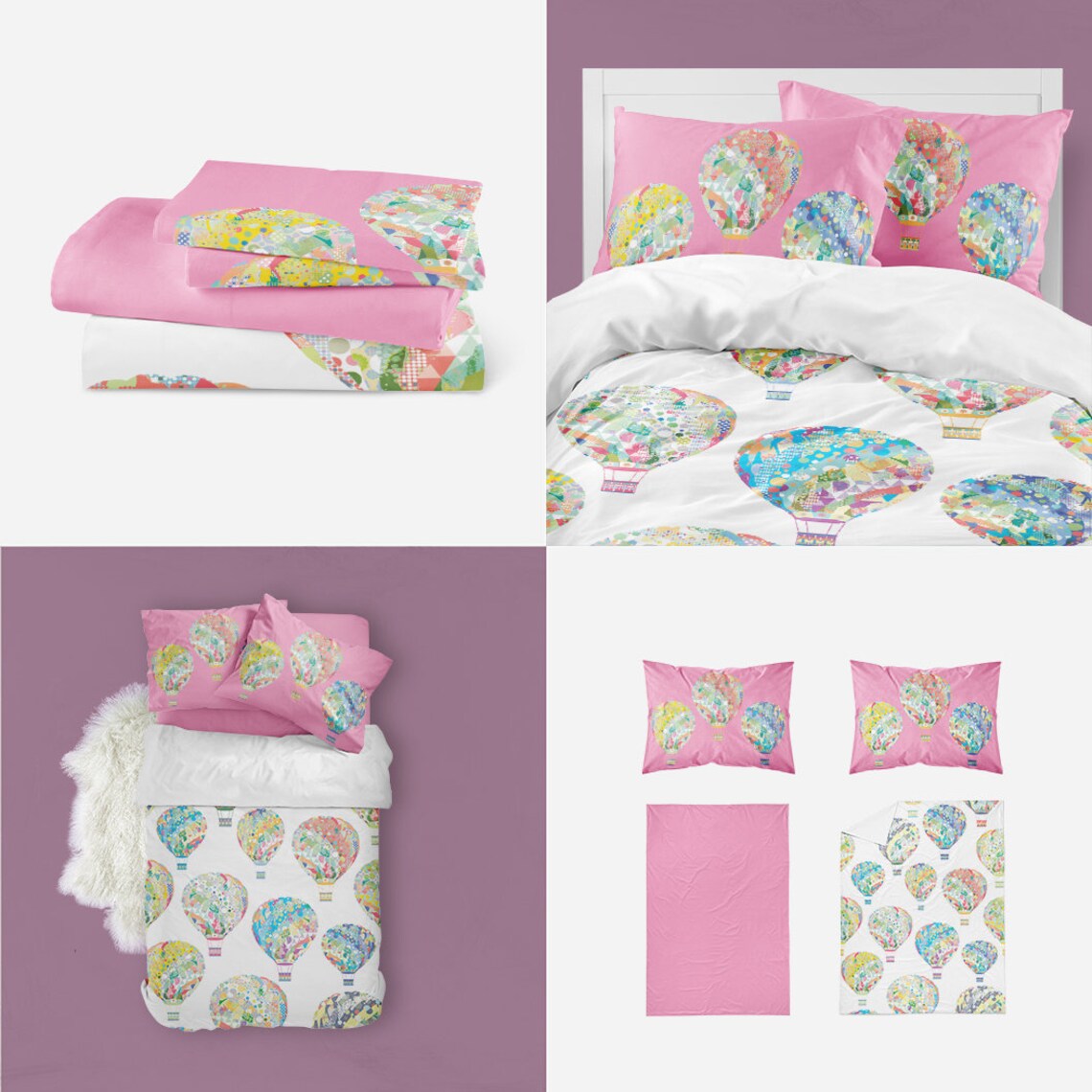 Girls Duvet Cover & Pillow Case Bedding in Twin Full Queen | Etsy