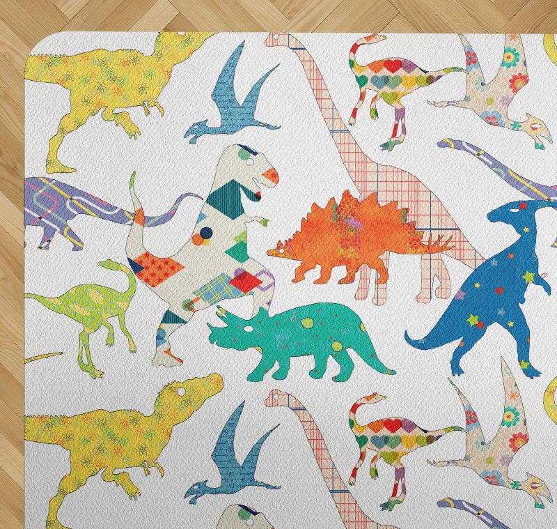 Dinosaur play mat dinosaur nursery decor dinosaur rug nursery | Etsy
