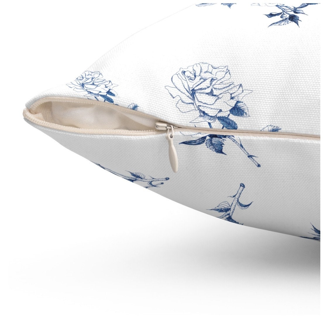 Indigo Blue Play Mat Nursery Area Rug Floral Nursery Decor | Etsy