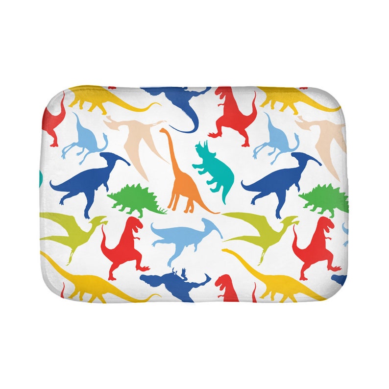 Cute Dinosaur Shower Curtain Dinosaur Bath Mat and Towels - Etsy