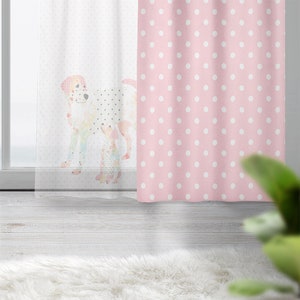 Baby Pink Nursery Window Curtains Sheer Curtains or Blackout - Etsy