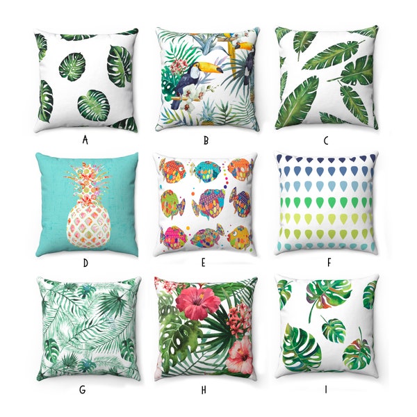 Tropical Pillow - Etsy