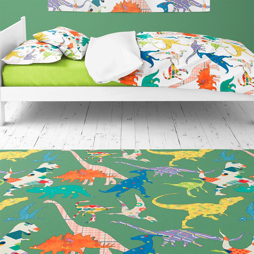 Dinosaur play mat dinosaur nursery decor dinosaur rug nursery | Etsy