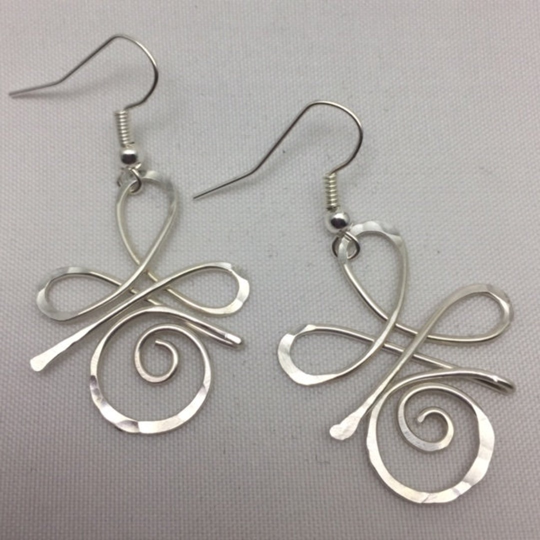 Optimum Health, Zibu Symbol, Sterling Silver Earrings - Etsy