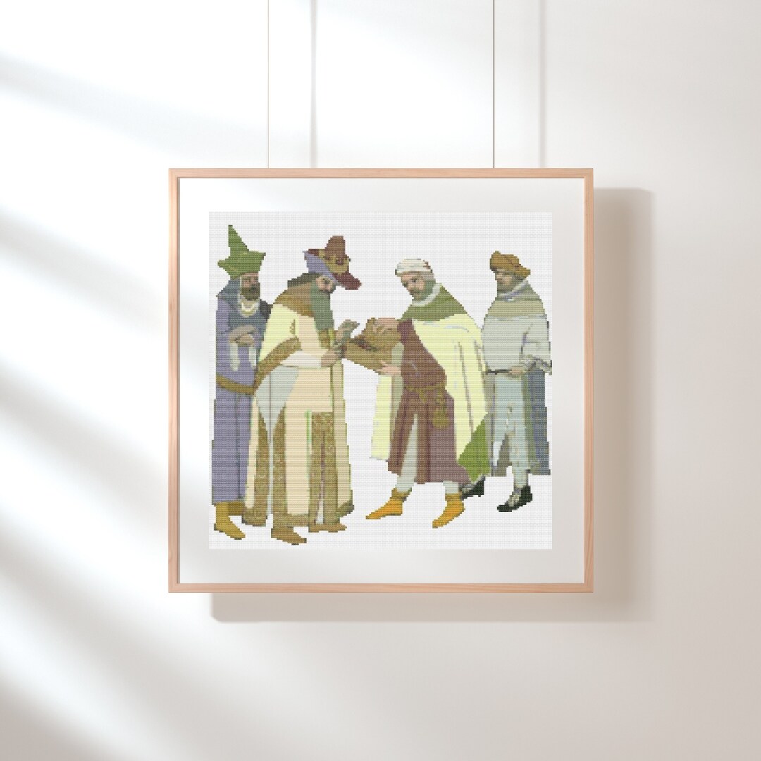 Medieval Cross Stitch Pattern - Illumination - King of Lar Buying ...